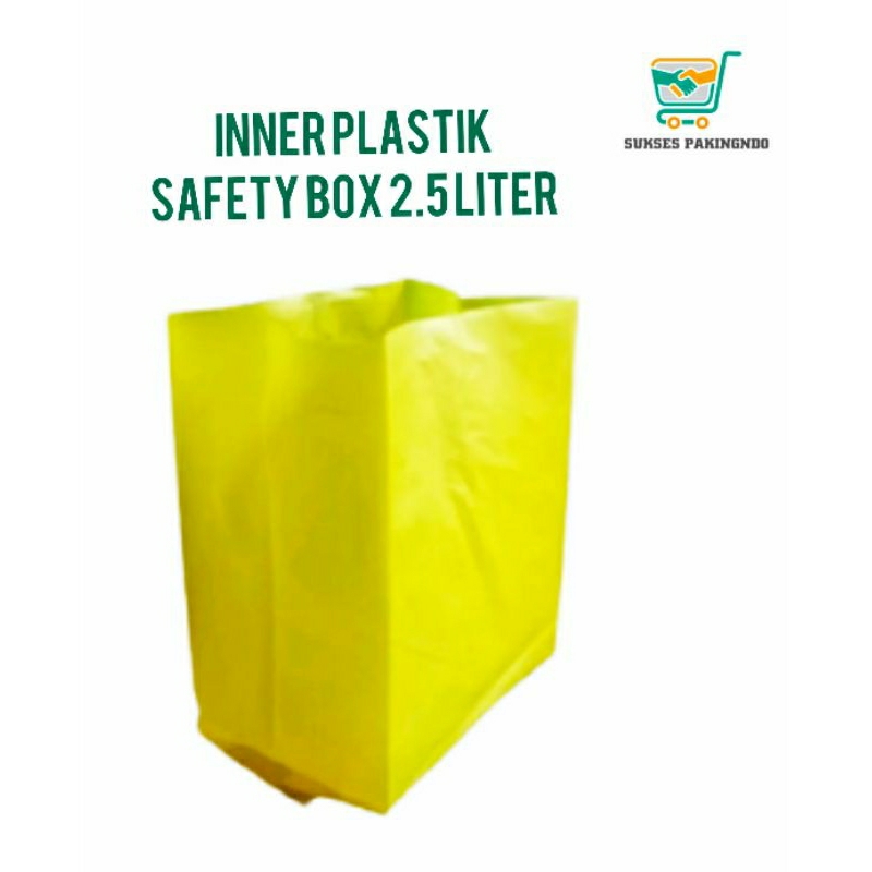 Jual Plastik inner Safety Box 2.5 liter/inner plastik safety Box 2.5 ...