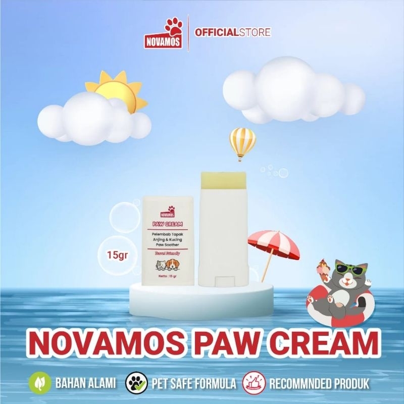 Jual Pelembab Paw Kucing & Anjing Novamos Paw Cream Melembabkan Telapak ...