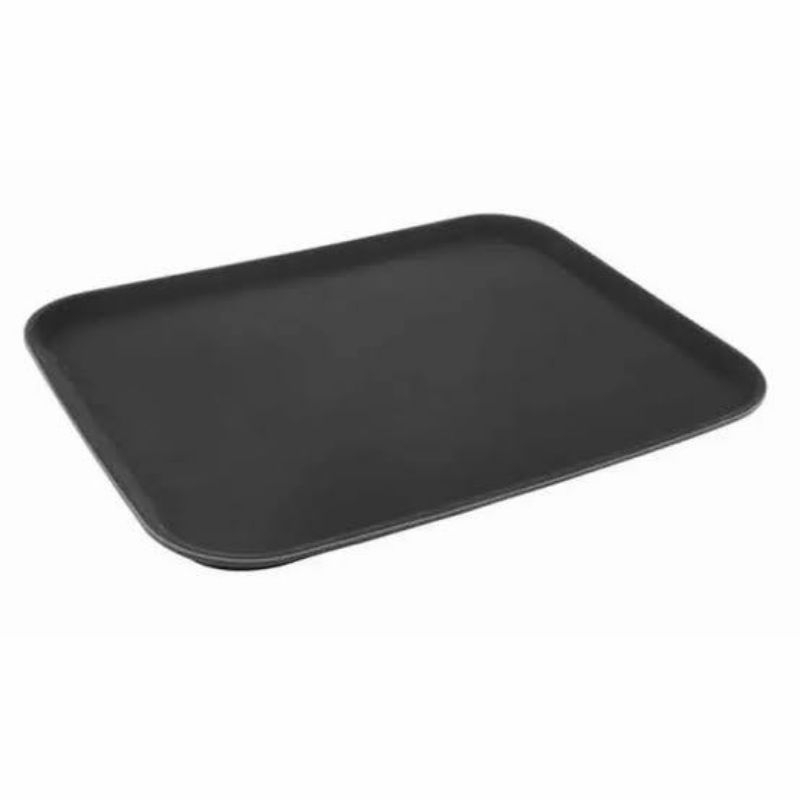 Jual Nampan Anti Slip Segi Kotak Kecil Tebal 56x40x2CM Nampan Hitam ...