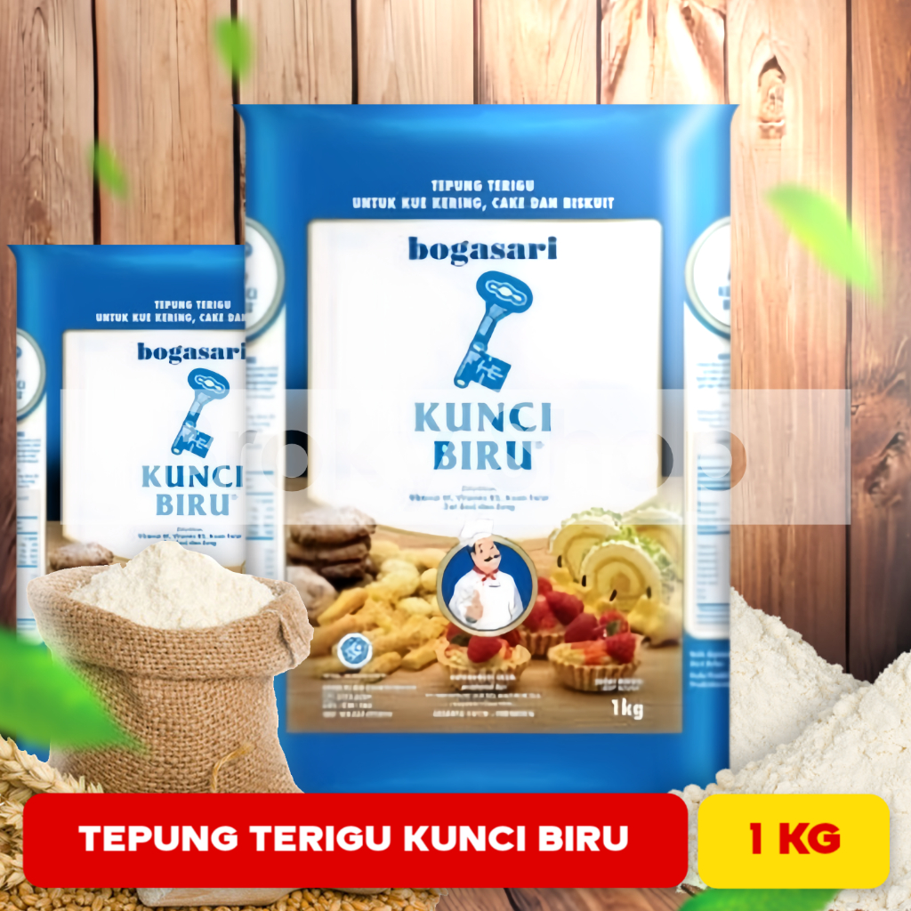 Jual Tepung Terigu Kunci Biru 1Kg | Shopee Indonesia