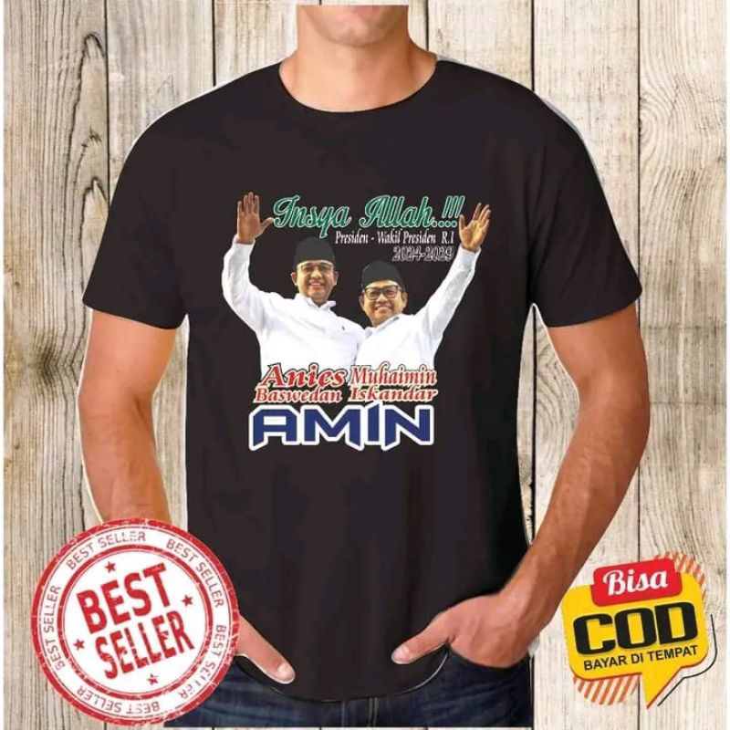 Jual Kaos AMIN Anies Muhaimin original | Shopee Indonesia