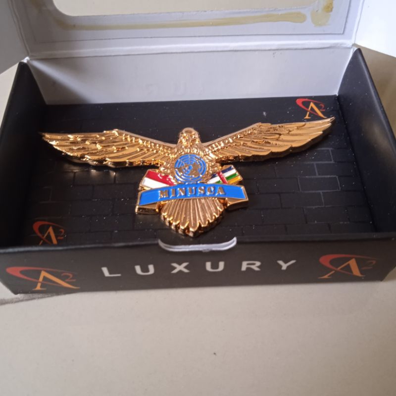 Jual brevet wing pdh minusca gold silver tni ad | Shopee Indonesia