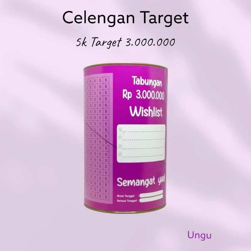 Jual Celengan Target 5k Target 3jt Celengan Target Murah Souvenir Viral ...