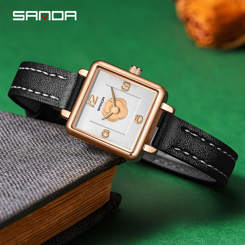 Jual SANDA 1131 Jam Tangan Wanita Analog Retro Style Tali Kulit Quartz ...