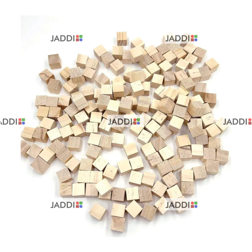Jual JADDI Kubus 1x1x1,5 cm Edukasi wooden Cube blocks block Potongan ...