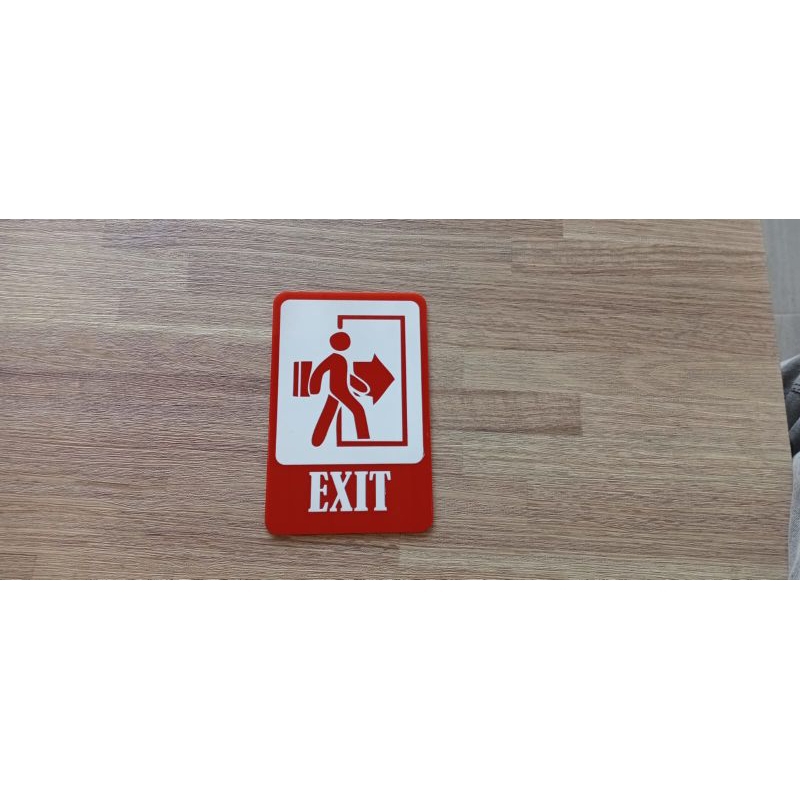 Jual Tanda label Penanda Exit Akrilik | Shopee Indonesia
