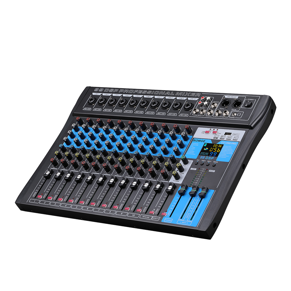 Jual BOMGE 8/12/16 Channel Audio Mixer Sound Mixing Console with Bluetooth USB,PC Recording ...