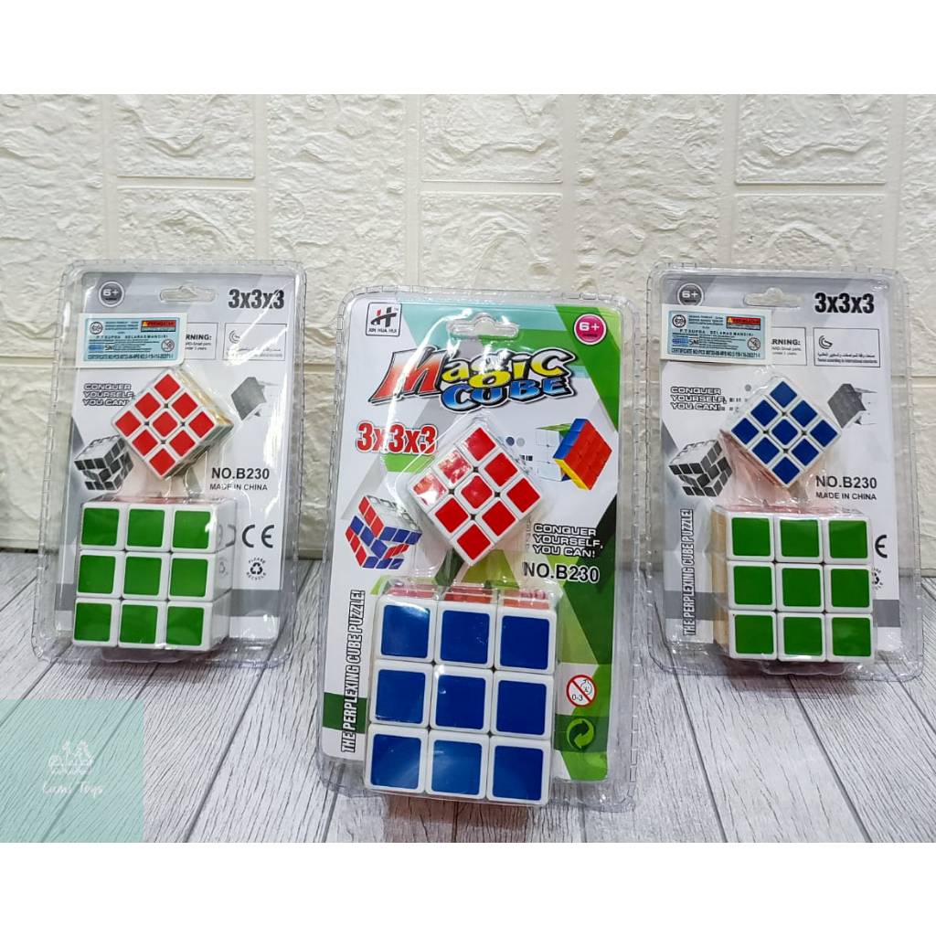 Jual Mainan Edukasi Anak Rubick Cube Puzzle Rubiks 3x3 2PCS B230 ...