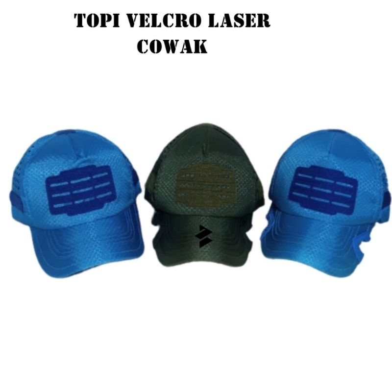Jual TERBARU TOPI VELCRO LASER MODEL COWAK CORAK TAWON / TOPI POLOS ...