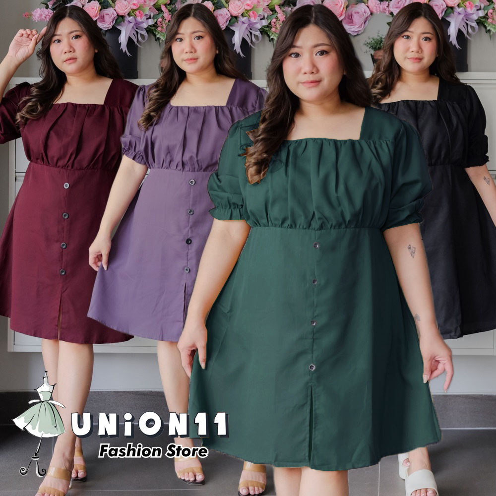 Jual UNION11 - DRESS JUMBO WANITA LD 120 / BAJU JUMBO WANITA / DRESS ...