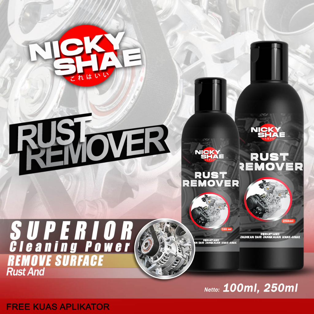 Jual Penghilang/pembersih/karat/kerak/besi/knalpot/stainless/blok/mesin NICKY SHAE | Shopee ...