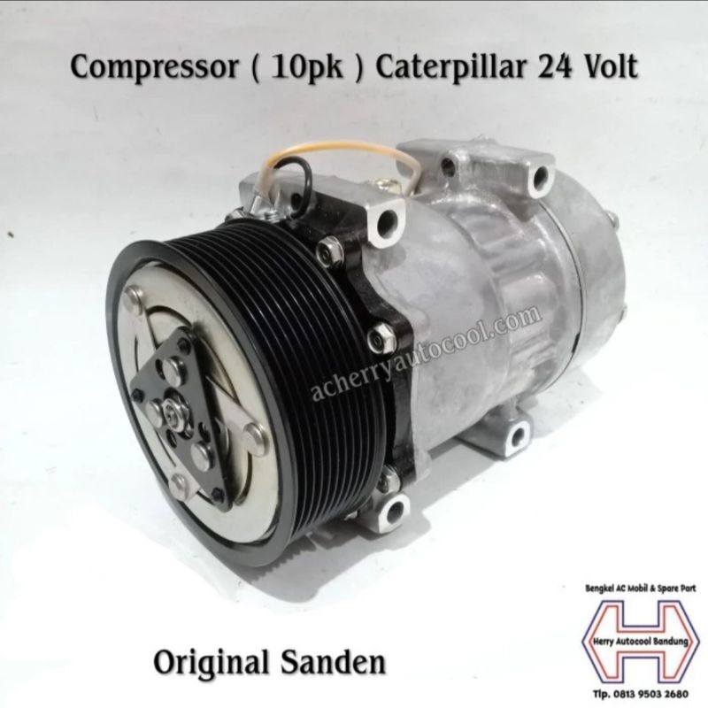 Jual Compressor - Kompressor Ac Caterpillar 24 Volt Original Sanden ...