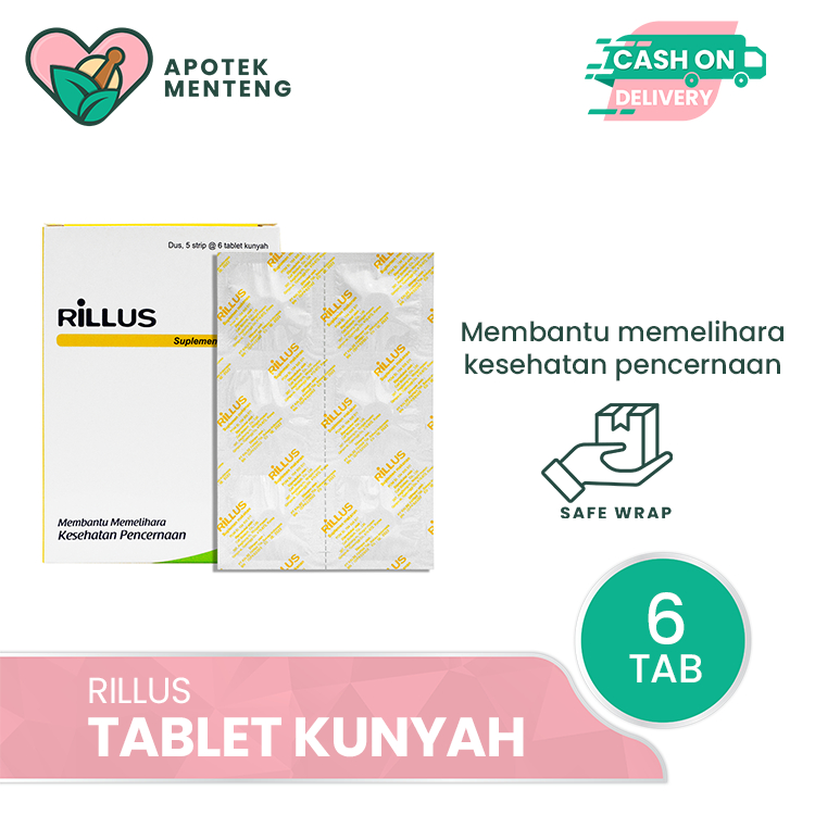 Jual Rillus Strip 6 Tablet - Suplemen Pencernaan, Diare, Sembelit ...