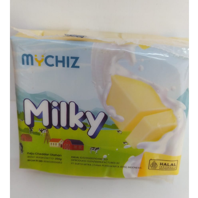 Jual Keju Mychiz 250gr/ Keju Milky/ Keju Cheddar Olahan/ Keju My Chiz ...