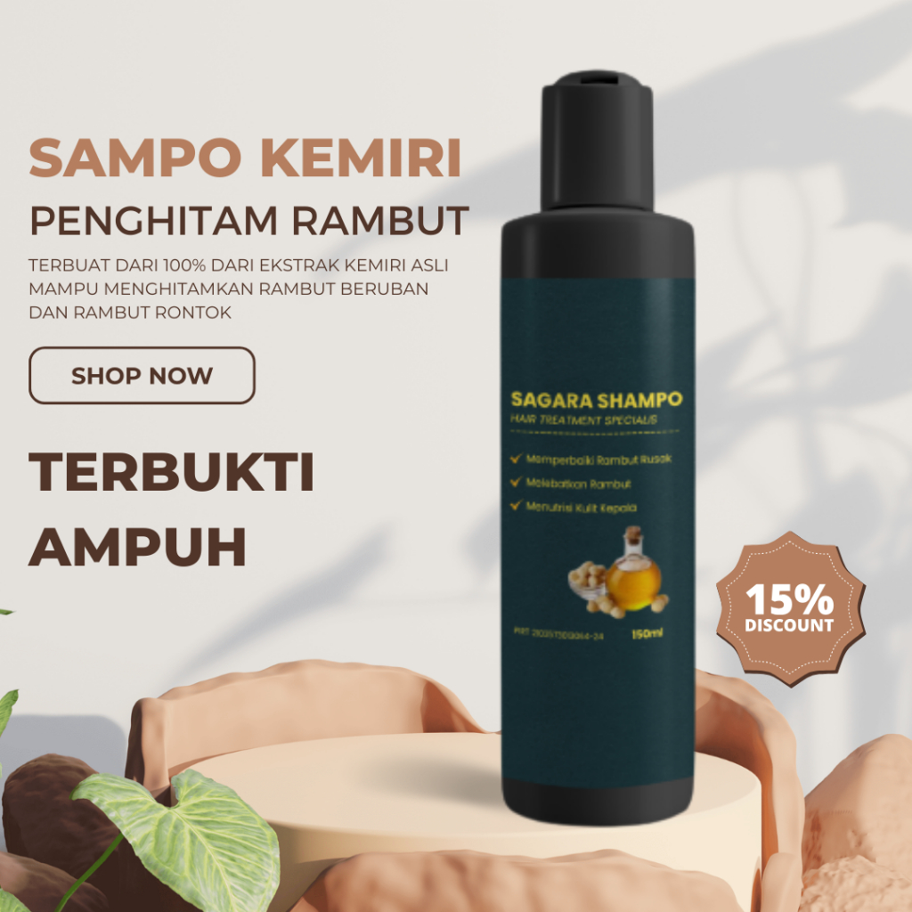 Jual Sampo Penghitam Rambut Shampo Penghilang Uban Anti Ketombe Ekstra ...