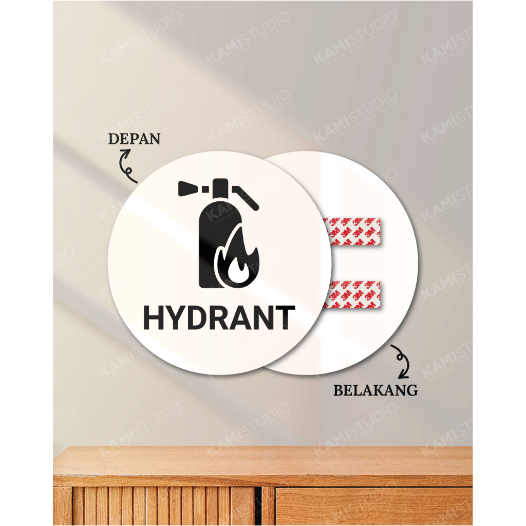 Jual TULISAN HYDRANT 20X20 CM / SIGN TEMPEL HYDRANT / TEMPELAN DINDING ...