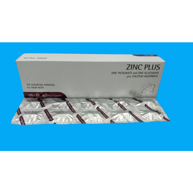 Jual ZINC PLUS KAPSUL PER STRIP ISI 10 KAPSUL | Shopee Indonesia