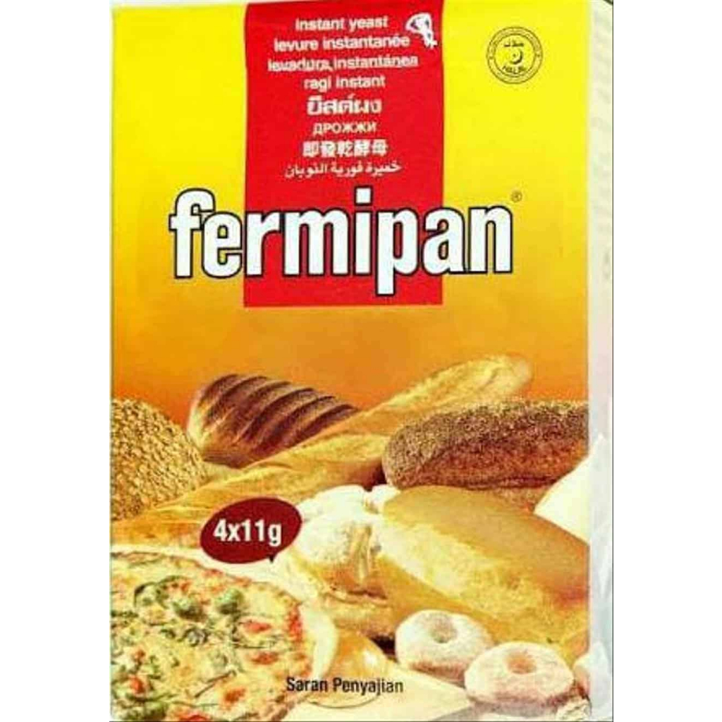 Jual Fermipan Ragi instan Kering 1pack (4sachet X 11gr) | Shopee Indonesia