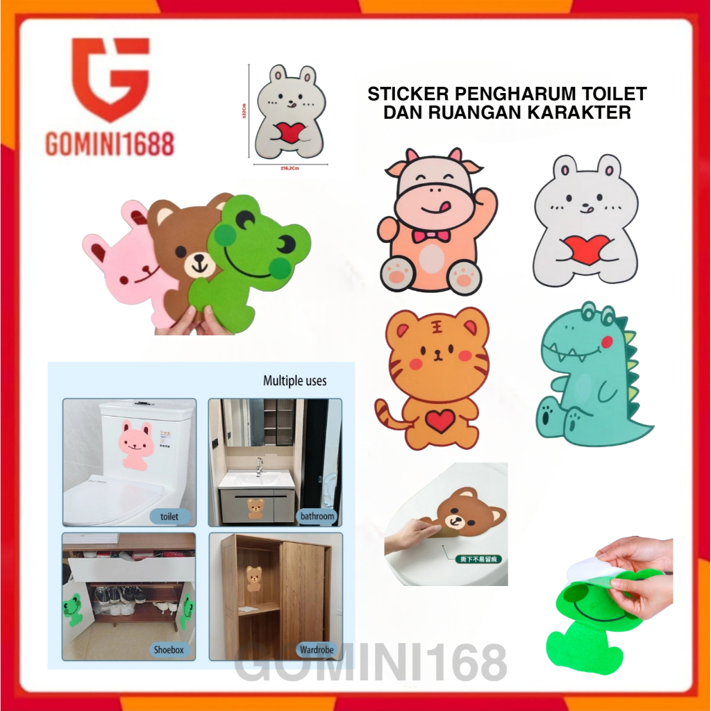 Jual Sticker Pengharum Ruangan Kamar Mandi Stiker Pewangi Toilet Wc ...