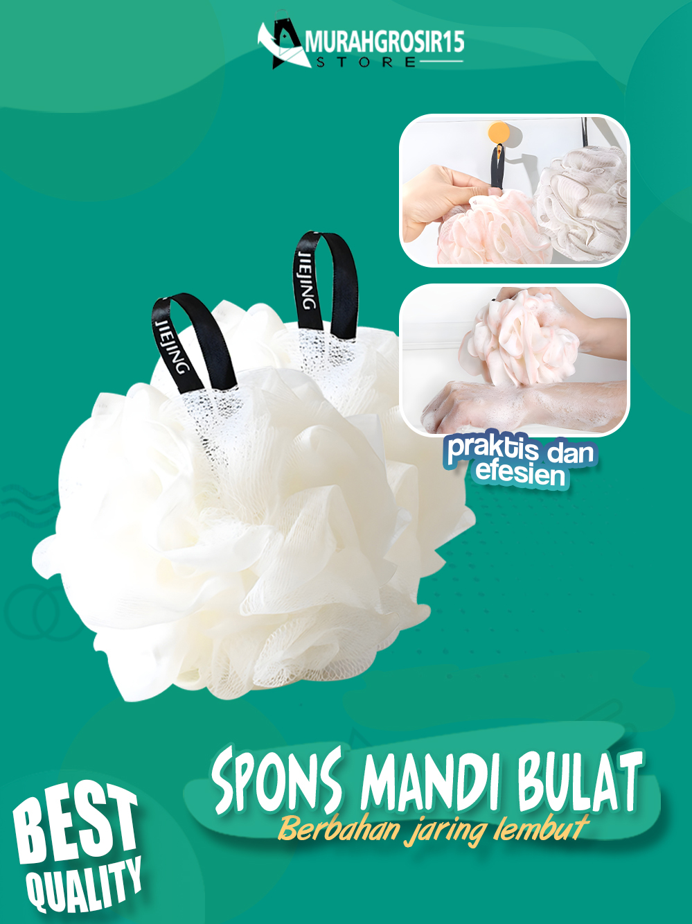 Jual Sponge Mandi / Shower Puff / Sponge Busa Bagus /Spons Mandi ...