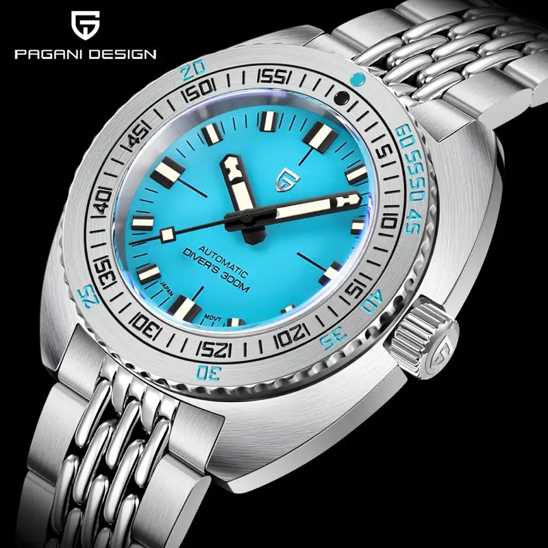 Jual Pagani Design PD1719 Doxa Tifanny Blue Automatic Luxury Diver ...