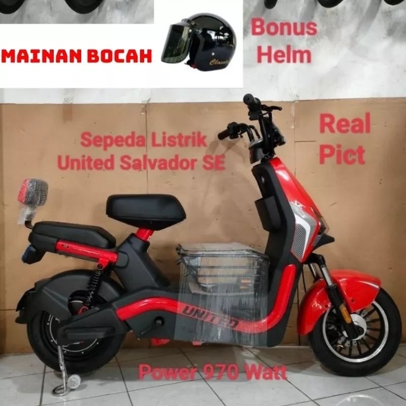 Jual Termurah Sepeda Listrik United Salvador Se Bergaransi Resmi sepeda ...