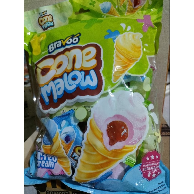 Jual marsmallow eskrim bravo cone mellow isi 20 | Shopee Indonesia
