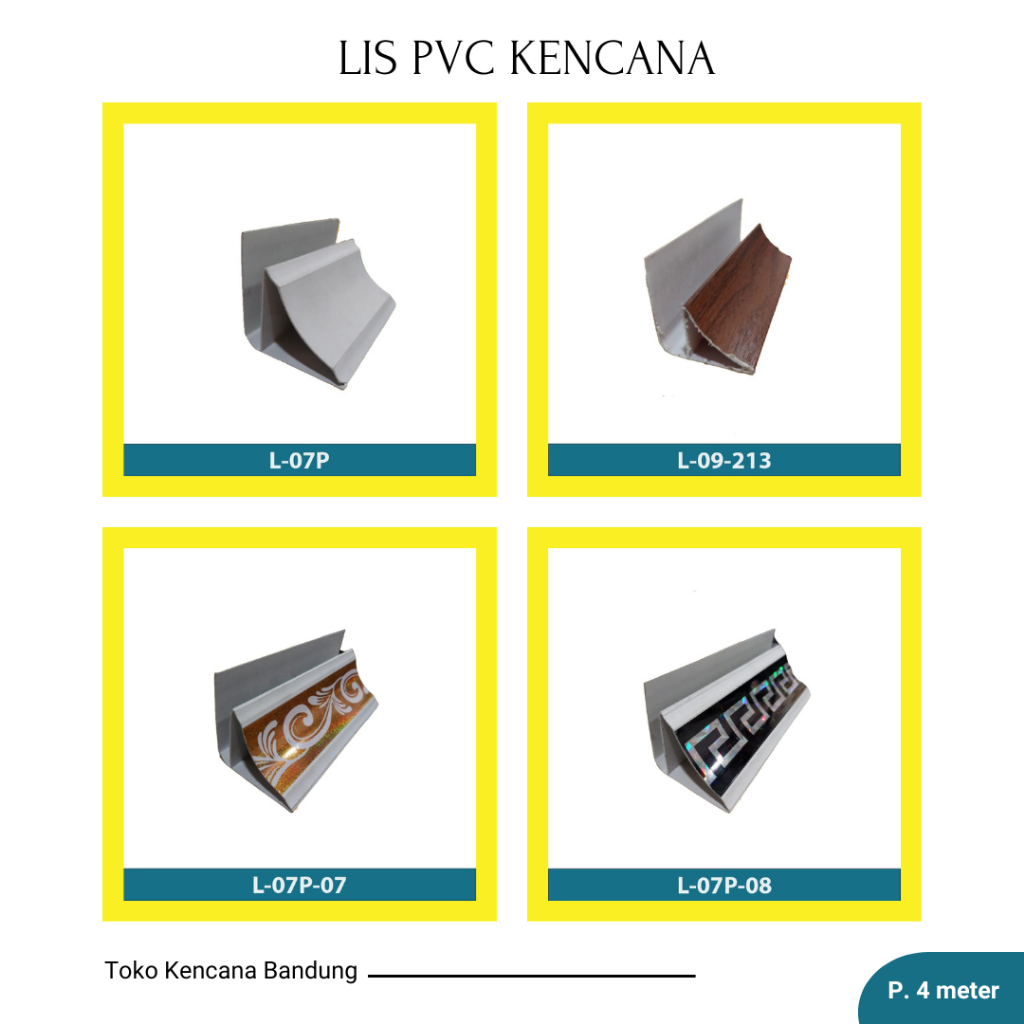 Jual Lis Plafon PVC Kencana Panjang 4-meter | Shopee Indonesia