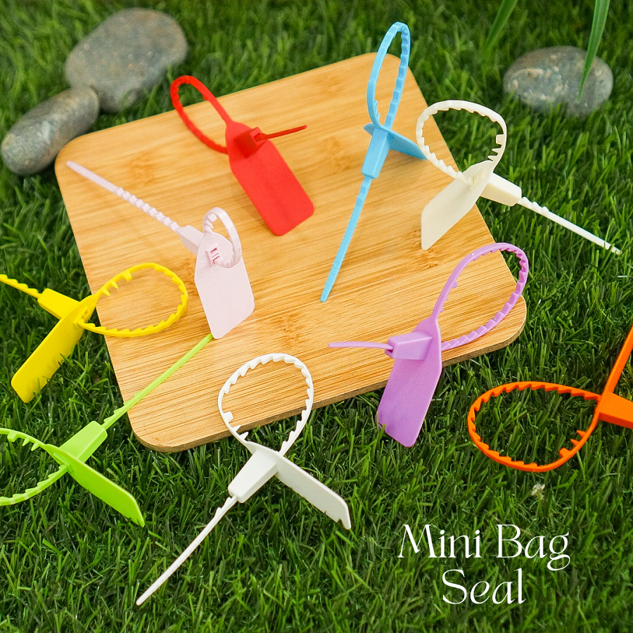 Jual Segel Plastik Mini Kabel Ties Segel Kemasan Makanan Cetak Logo ...