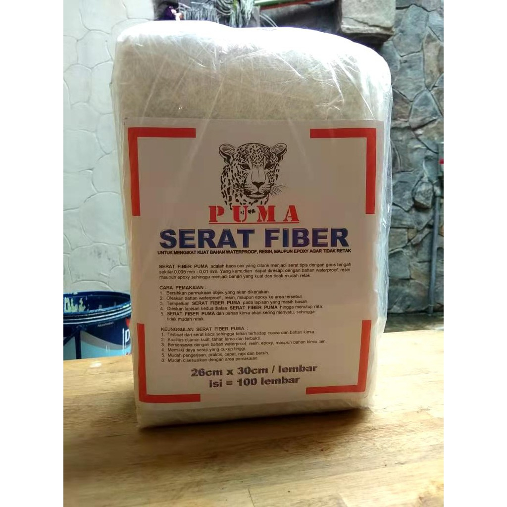 Jual 5 lbr Serat Fiber Aquaproof Serat Pelapis Retak Anti Bocor ...