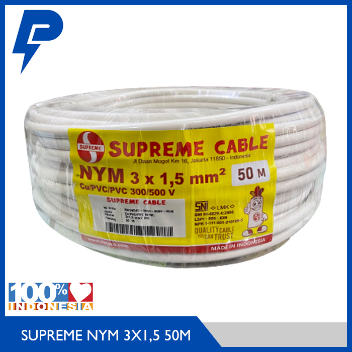 Jual Supreme Kabel NYM 3x1,5mm @ 50 meter | Shopee Indonesia