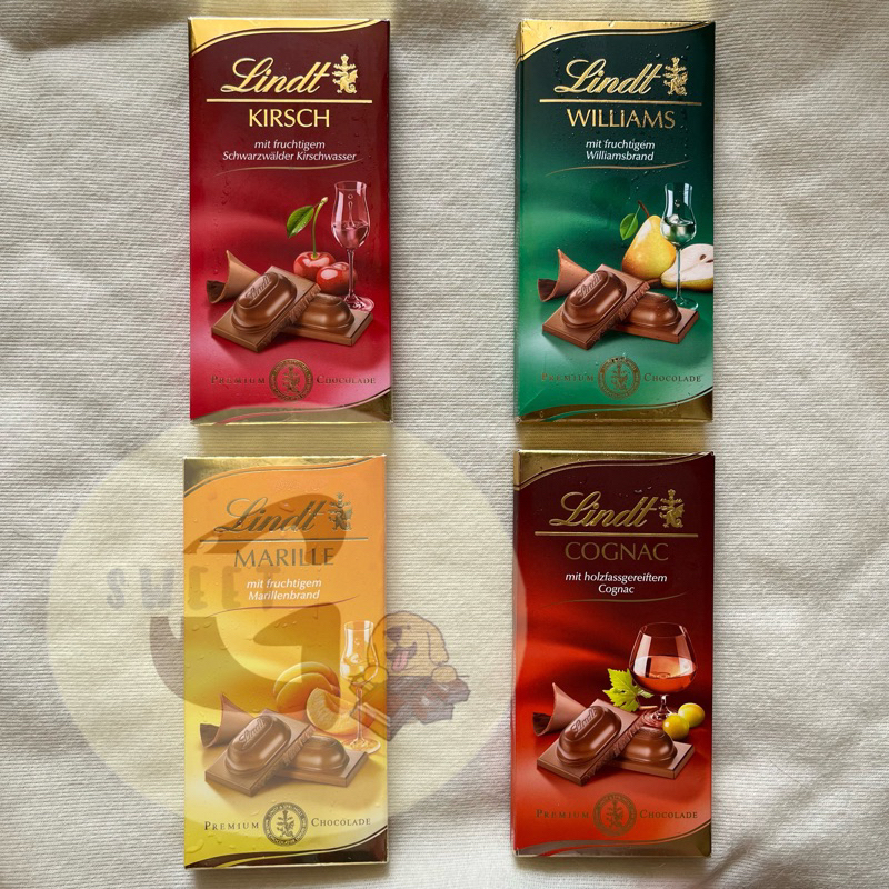 Jual Lindt Chocolate Kirsch 100gr / Cognac / Marille / Williams ...