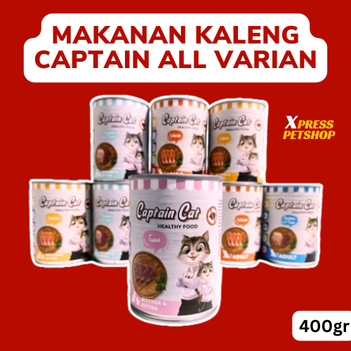 Jual Captain Cat Makanan Kucing Kaleng (400gr) Cat Wet Food Basah Adult ...