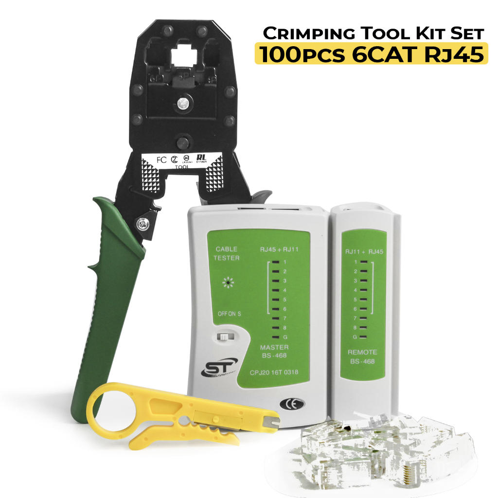 Jual Suksestech Tang Crimping Tools Set Rj45 Tester LAN Cutter Lengkap ...