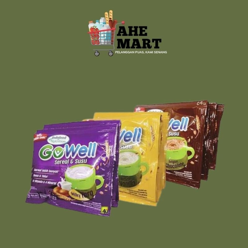 Jual GO WELL SEREAL DAN SUSU RENTENG ISI 11 | Shopee Indonesia