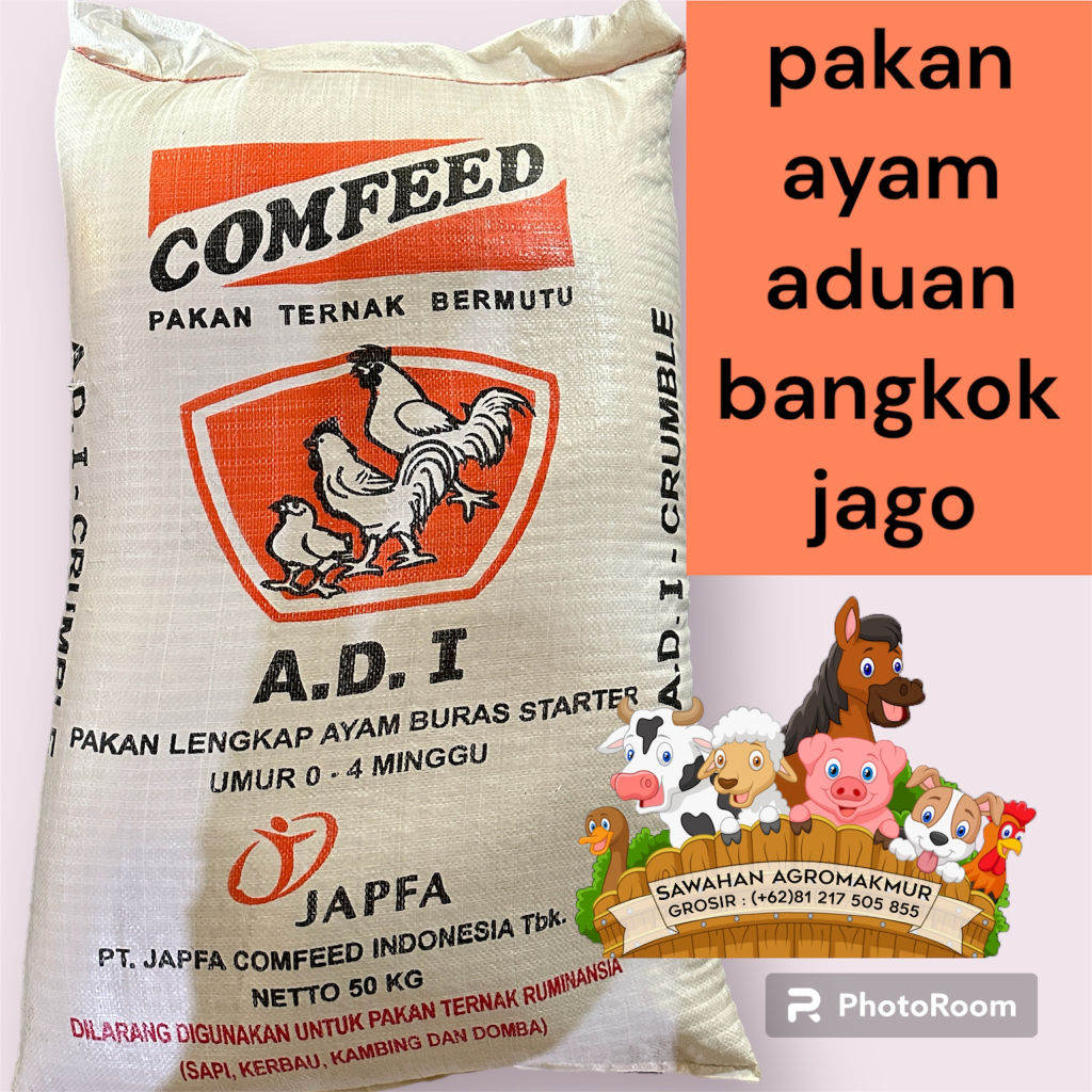 Jual 25kg AD1 AD 2 pakan pur ayam aduan jago bangkok hias kate cemani ...