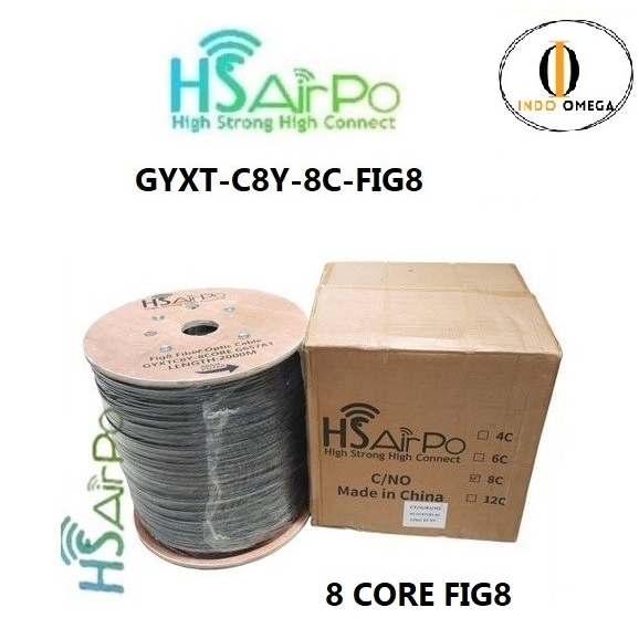 Jual HSAIRPO 8CORE FIG8 2KM GYXTC8Y-8C-FIG8 Dropcore Fiber Optik 8 Core ...