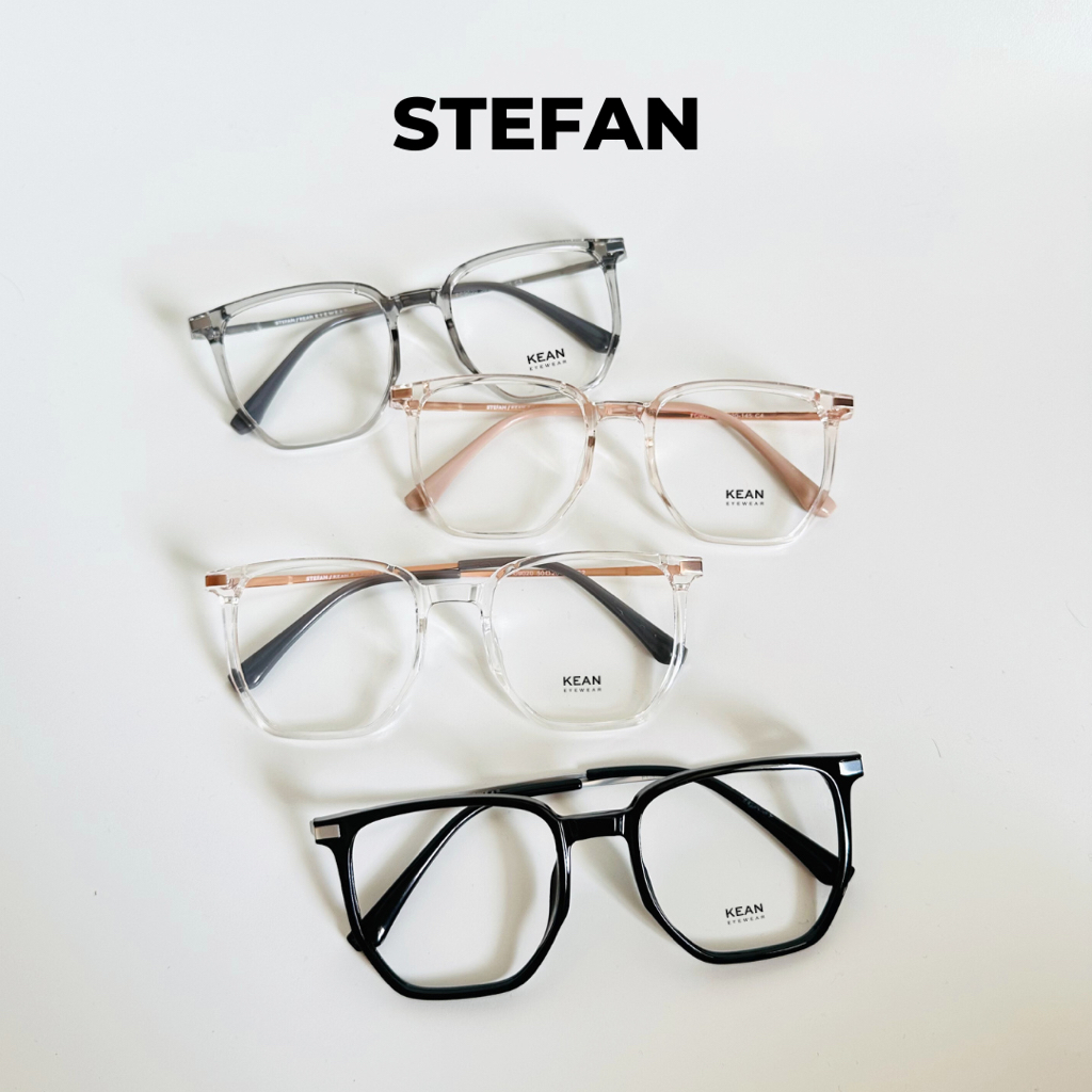 Jual KEAN STEFAN - FRAME KACAMATA KOTAK | Shopee Indonesia