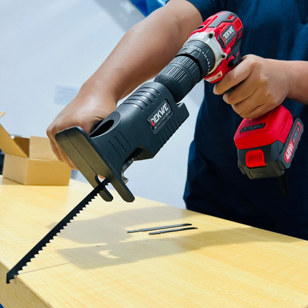 Jual alat pengubah bor ke mesin potong adapter konektor jigsaw kayu ...