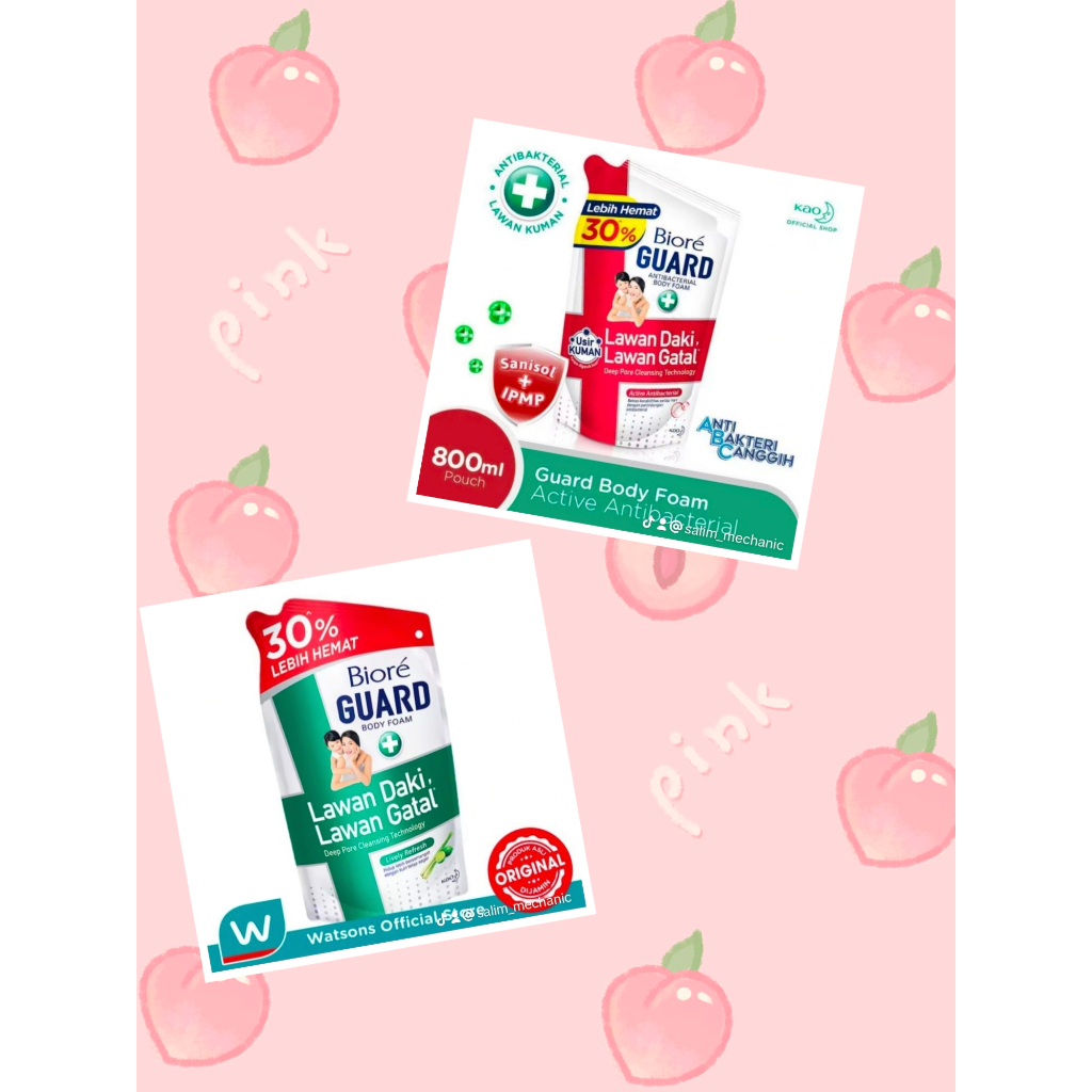 Jual Biore Guard Antibacterial Body Foam 800ml | Shopee Indonesia