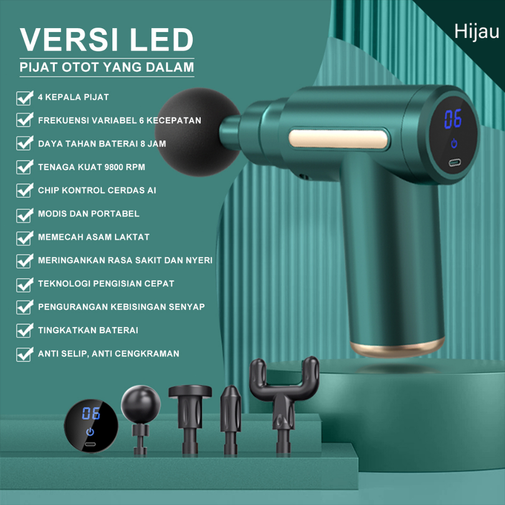 Jual Alat Terapi Otot Smart Alat Pijat Mini elektrik Massage Gun Terapi ...
