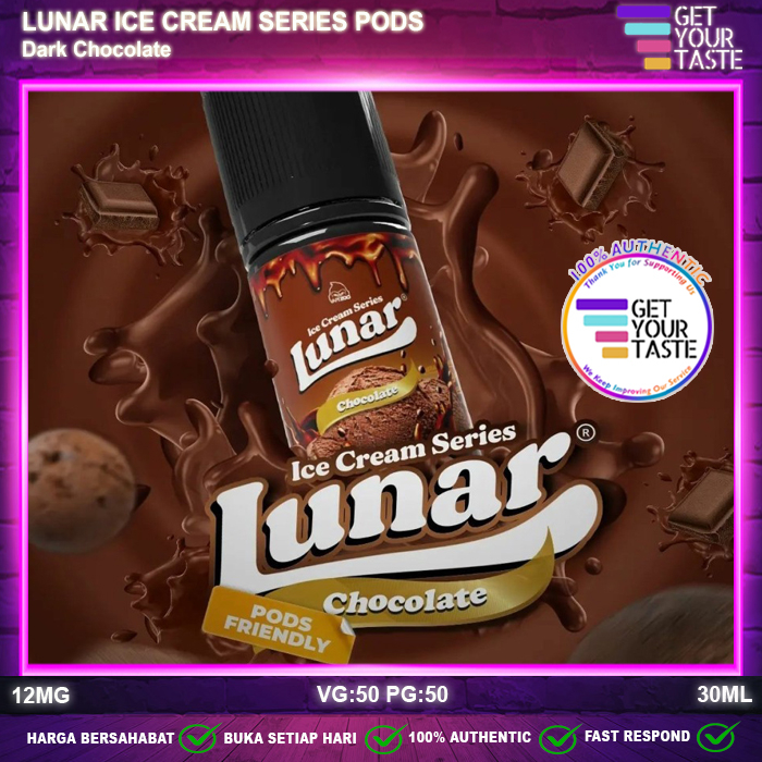 Jual Liquid Lunar Dark Chocolate Pods Friendly 30ML ice Cream V2 by ...