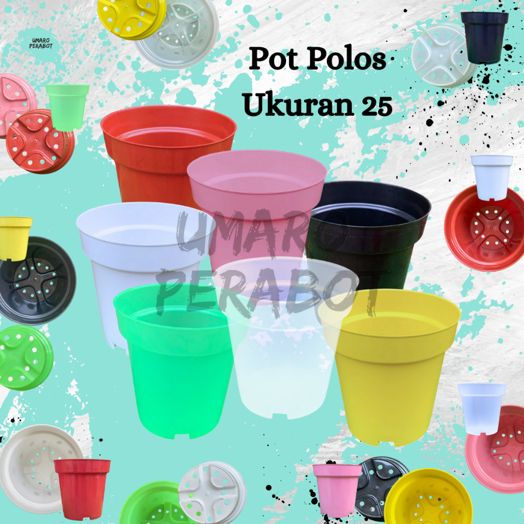 Jual Pot Polos Ukuran 25 / Pot Tinggi / Pot Srondol / Pot Tanaman / Pot ...