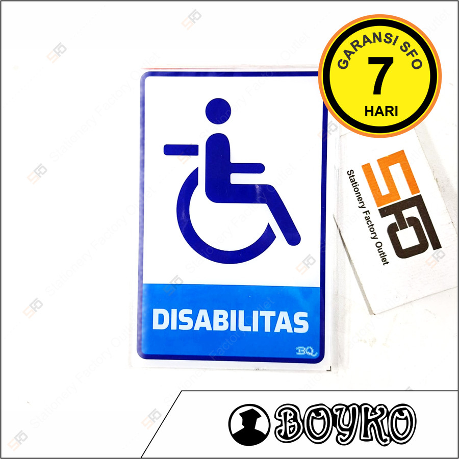 Jual Akrilik Disabilitas - Acrylic Sign 15cm x 10cm - SFO Semarang ...