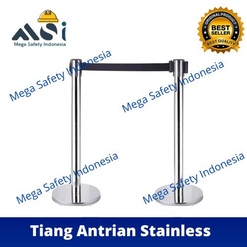 Jual Queue Line Standing Barrier Tiang Antrian Stainless Stand Pembatas ...