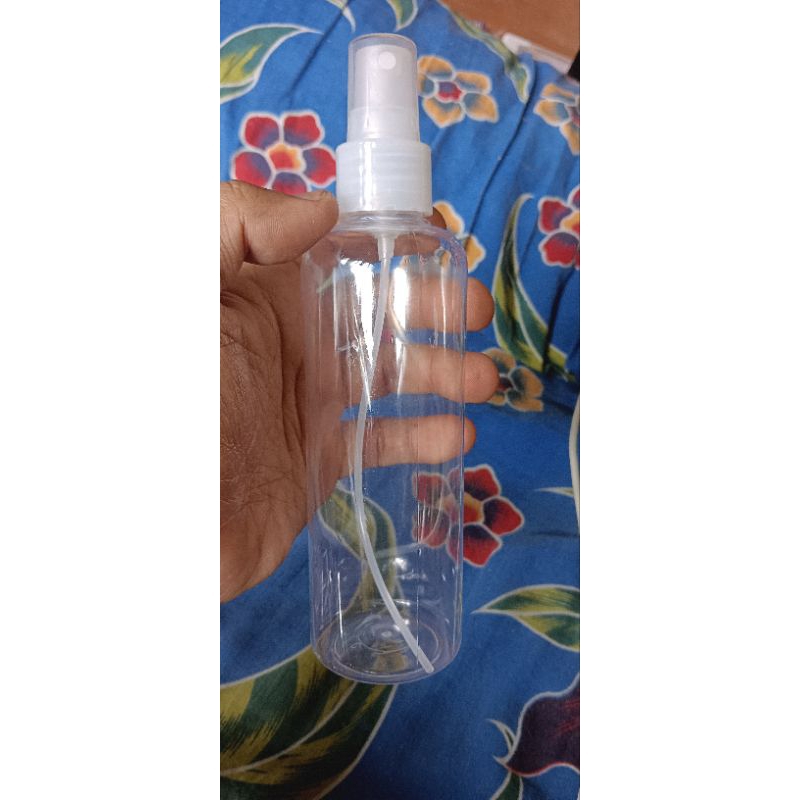 Jual botol 250ml spray parfum botol bulat plastik tutup bening botol ...