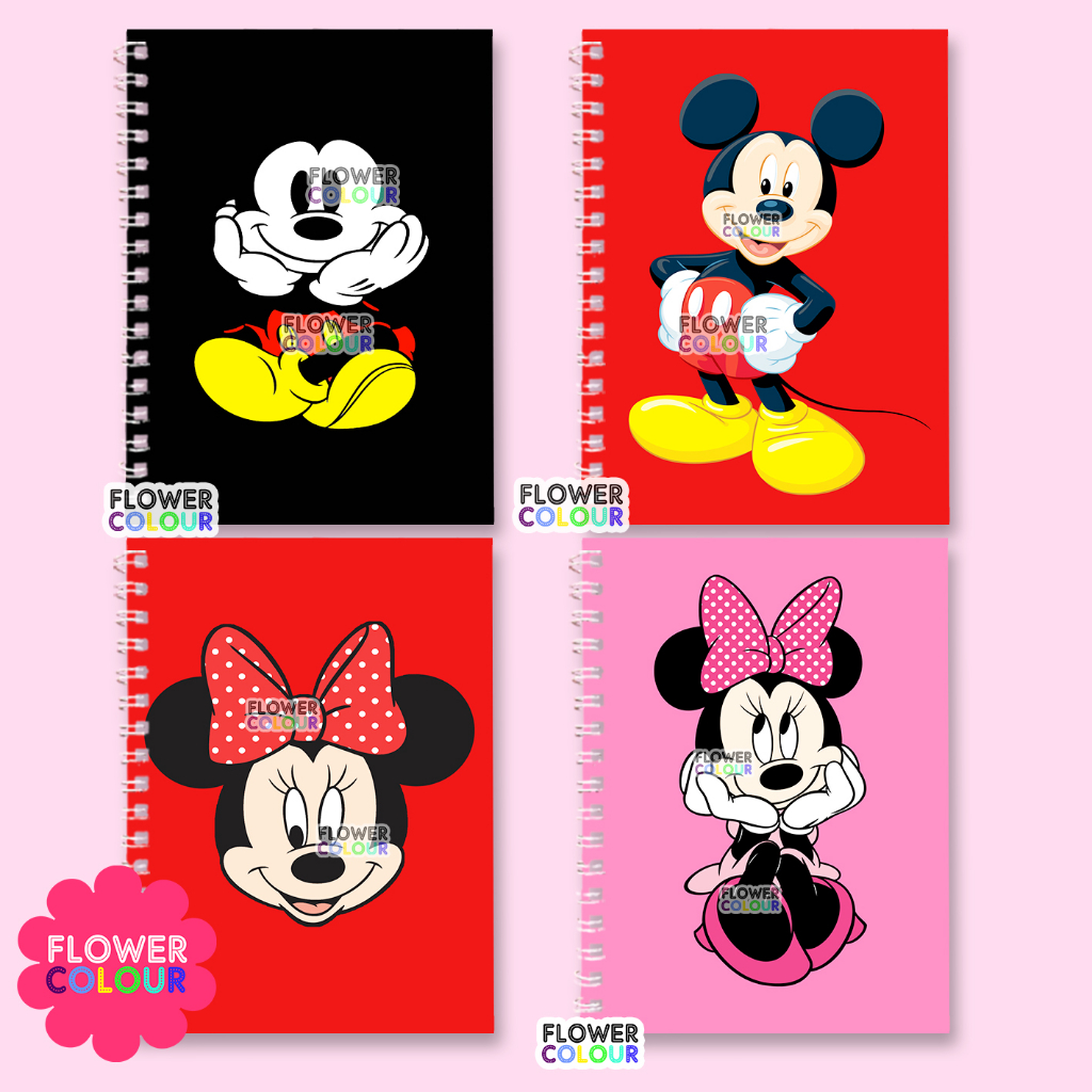 Jual Notebook Ring | Buku Catatan Karakter Mickey Mouse | Notes Mickey ...