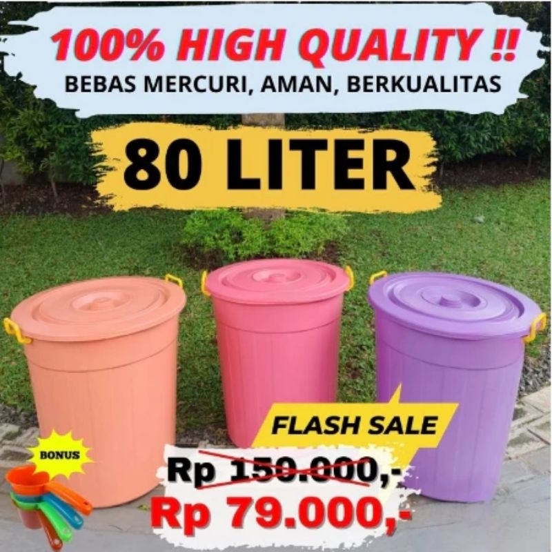 Jual (CMP)Ember Air jumbo 80 liter Free gayung / Ember plastik 80 Liter ...