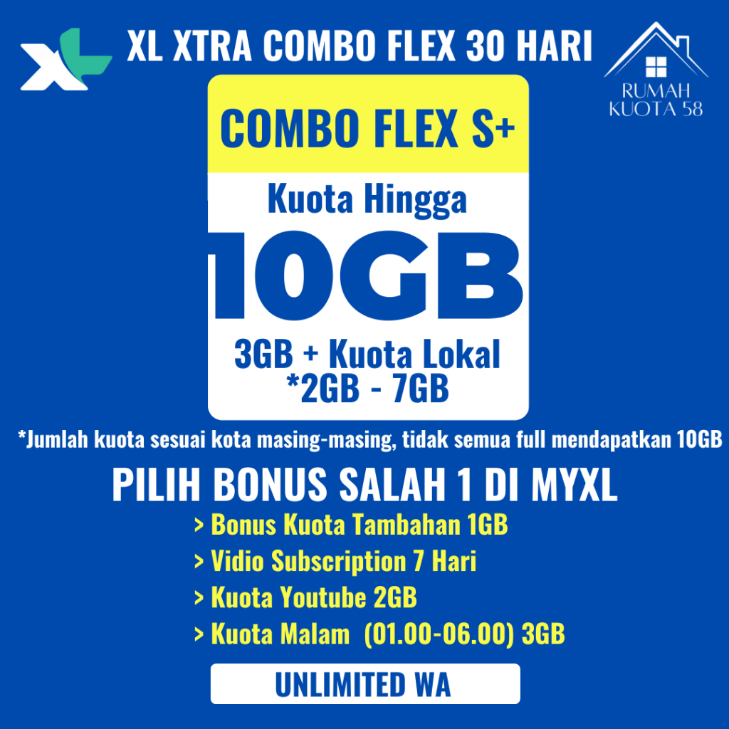 Jual PAKET DATA XL XTRA COMBO FLEX PROMO | Shopee Indonesia