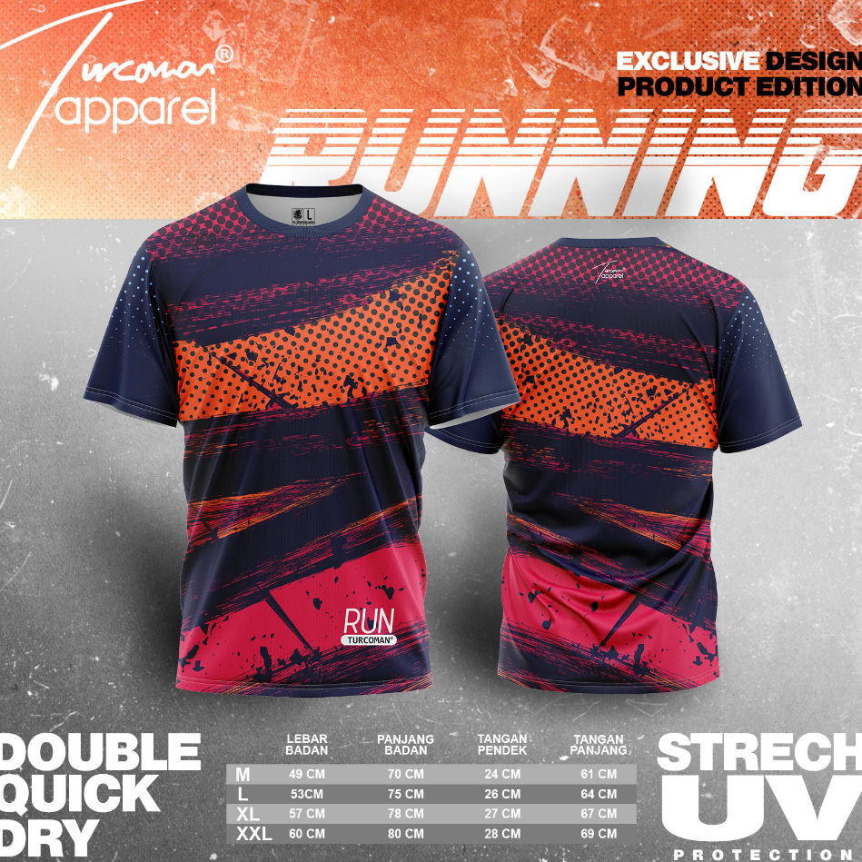 Jual JERSEY RUN/KAOS OLAHRAGA LARI/KAOS JOGING PRINTING | Shopee Indonesia